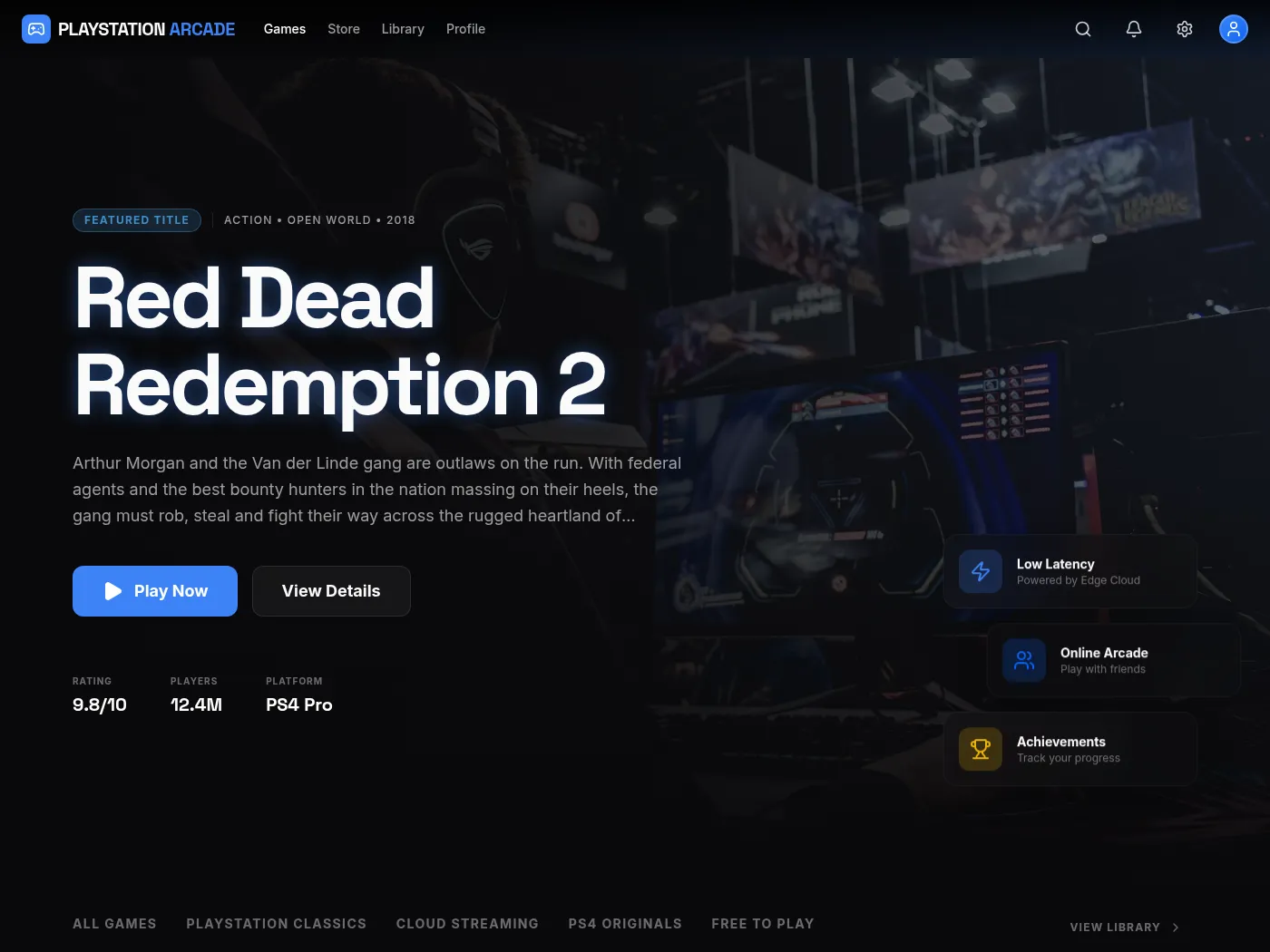 PlayStation Cloud Arcade