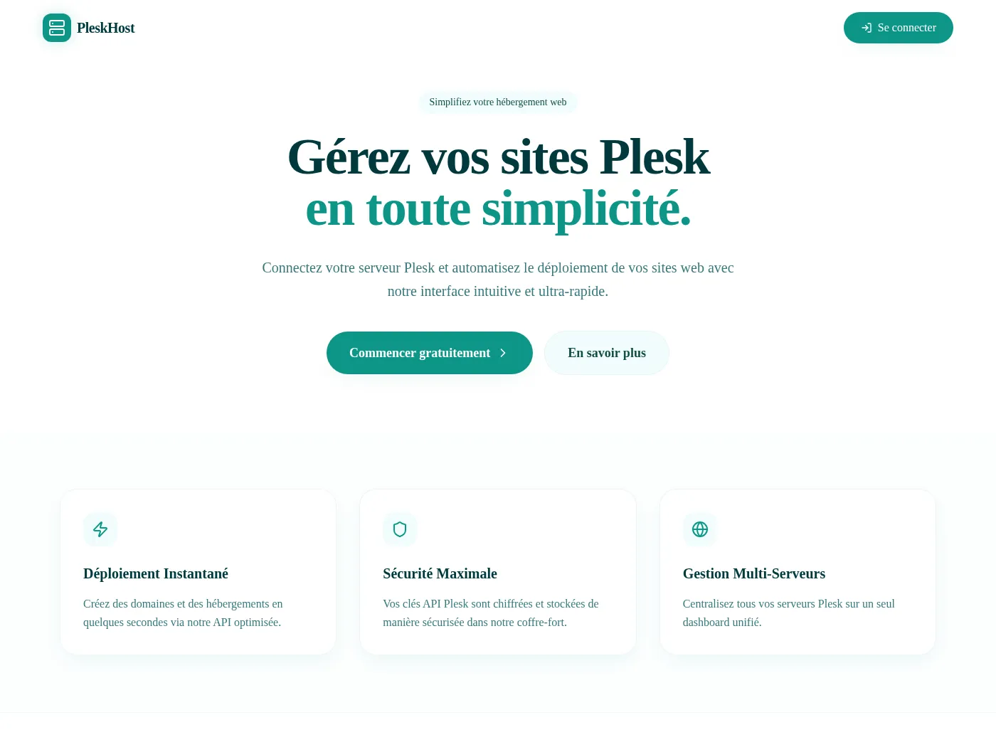 Plesk Site Host App