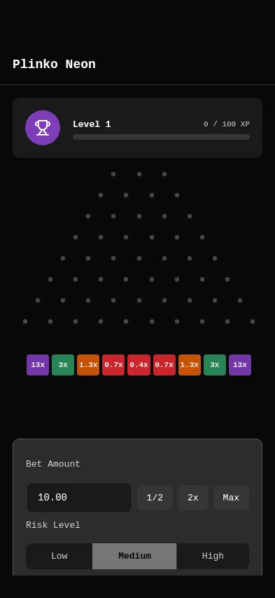Plinko Ball Casino Game