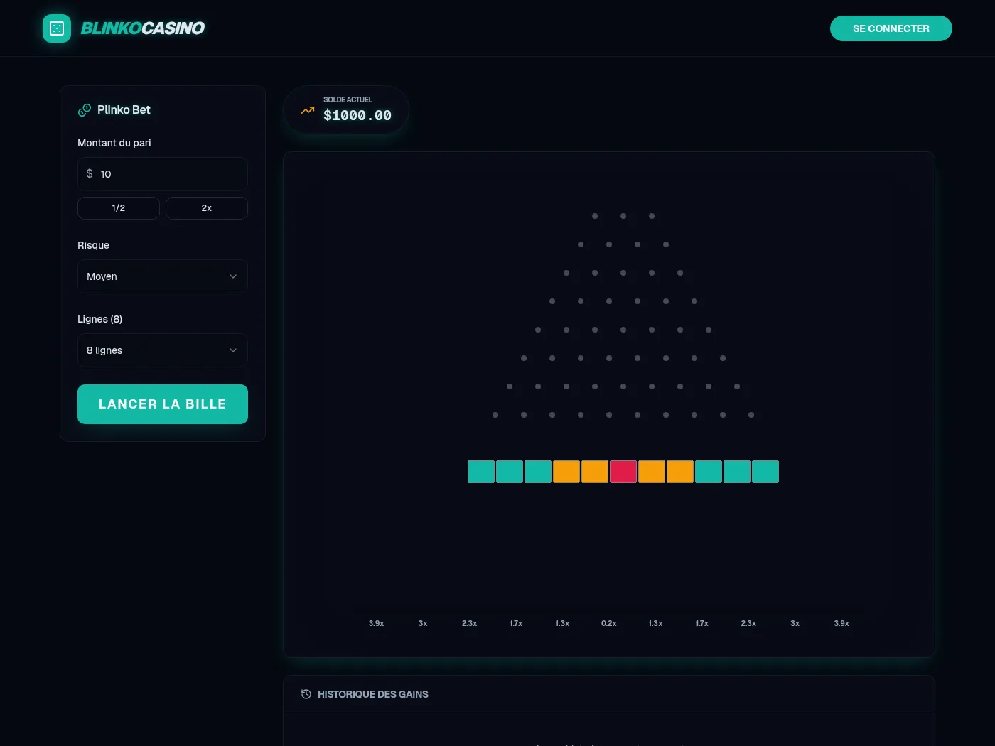 Plinko Casino Game