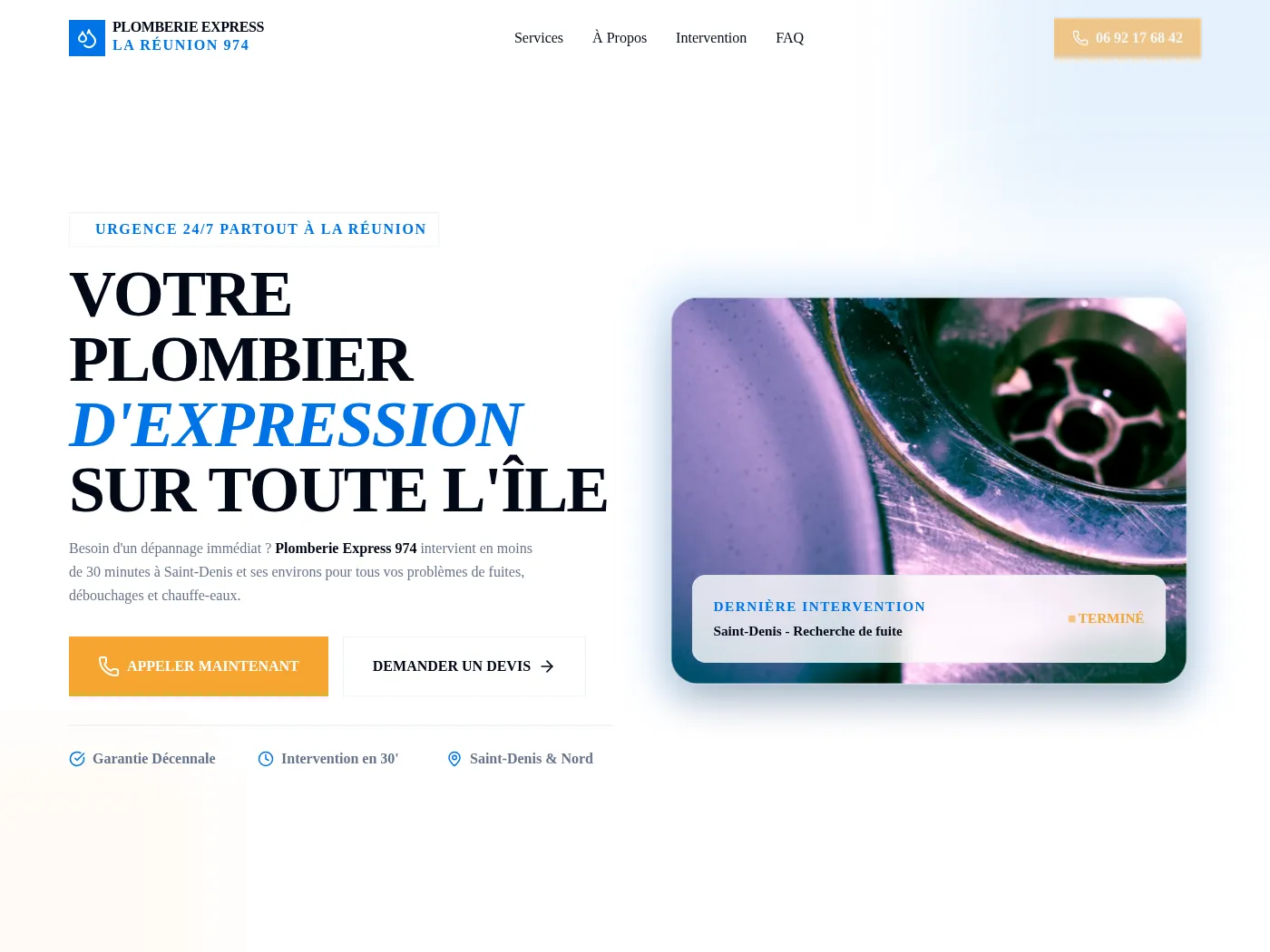 Plomberie Express Vitrine