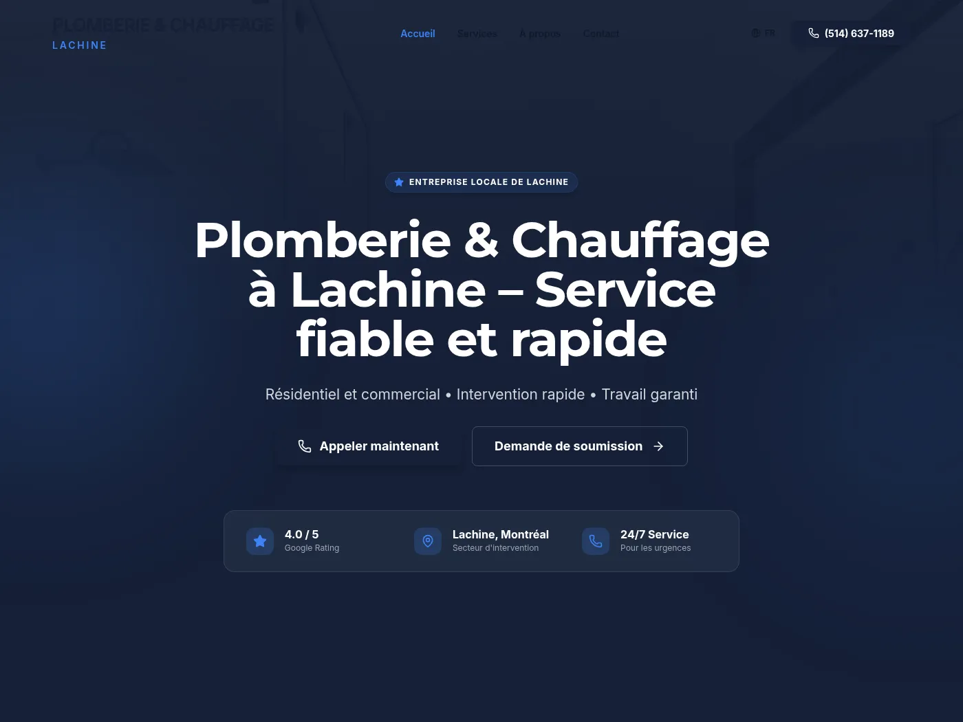 Plomberie Lachine Web Presence