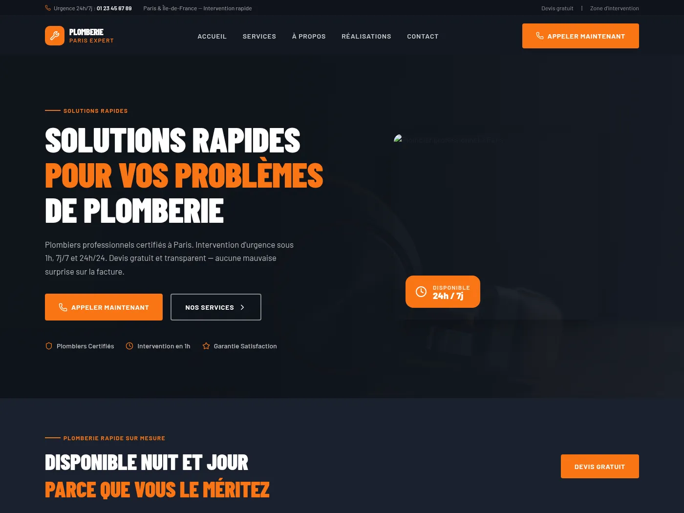 Paris Plomberie Web
