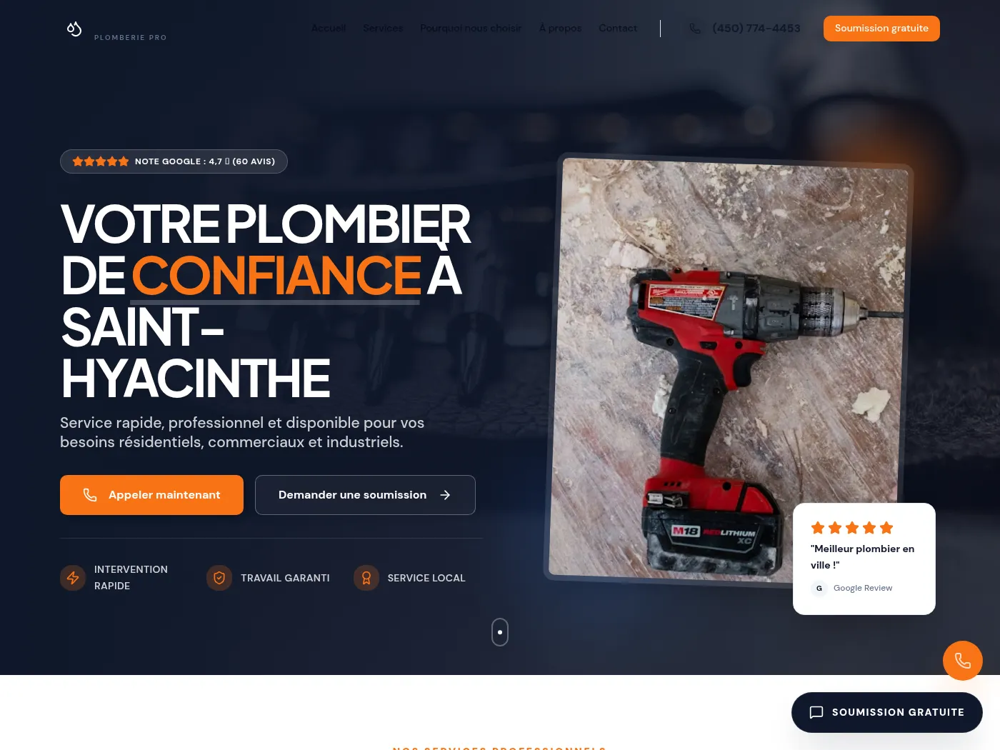 Plomberie Lemelin Web Pro