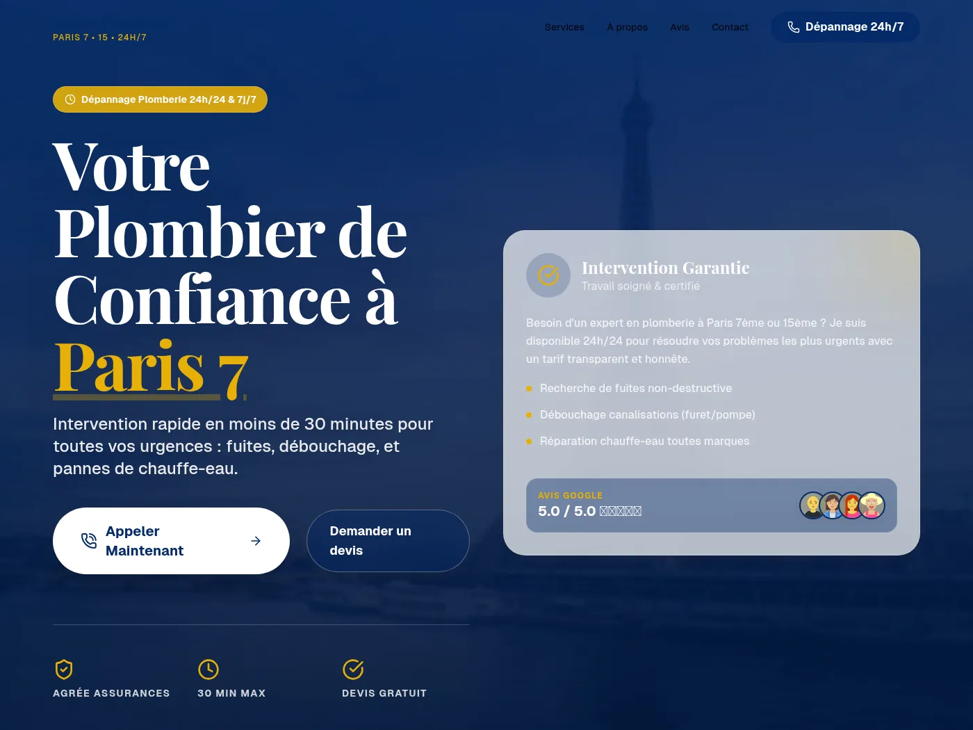 Kevin Plombier Paris 7 Site