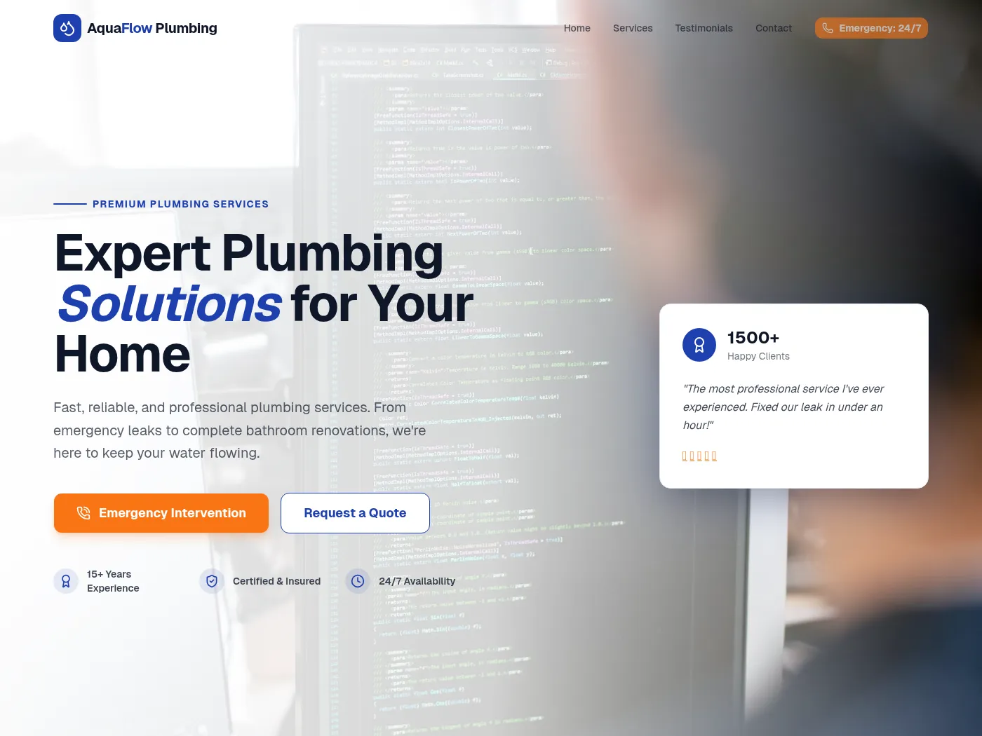 Plombier Express Web