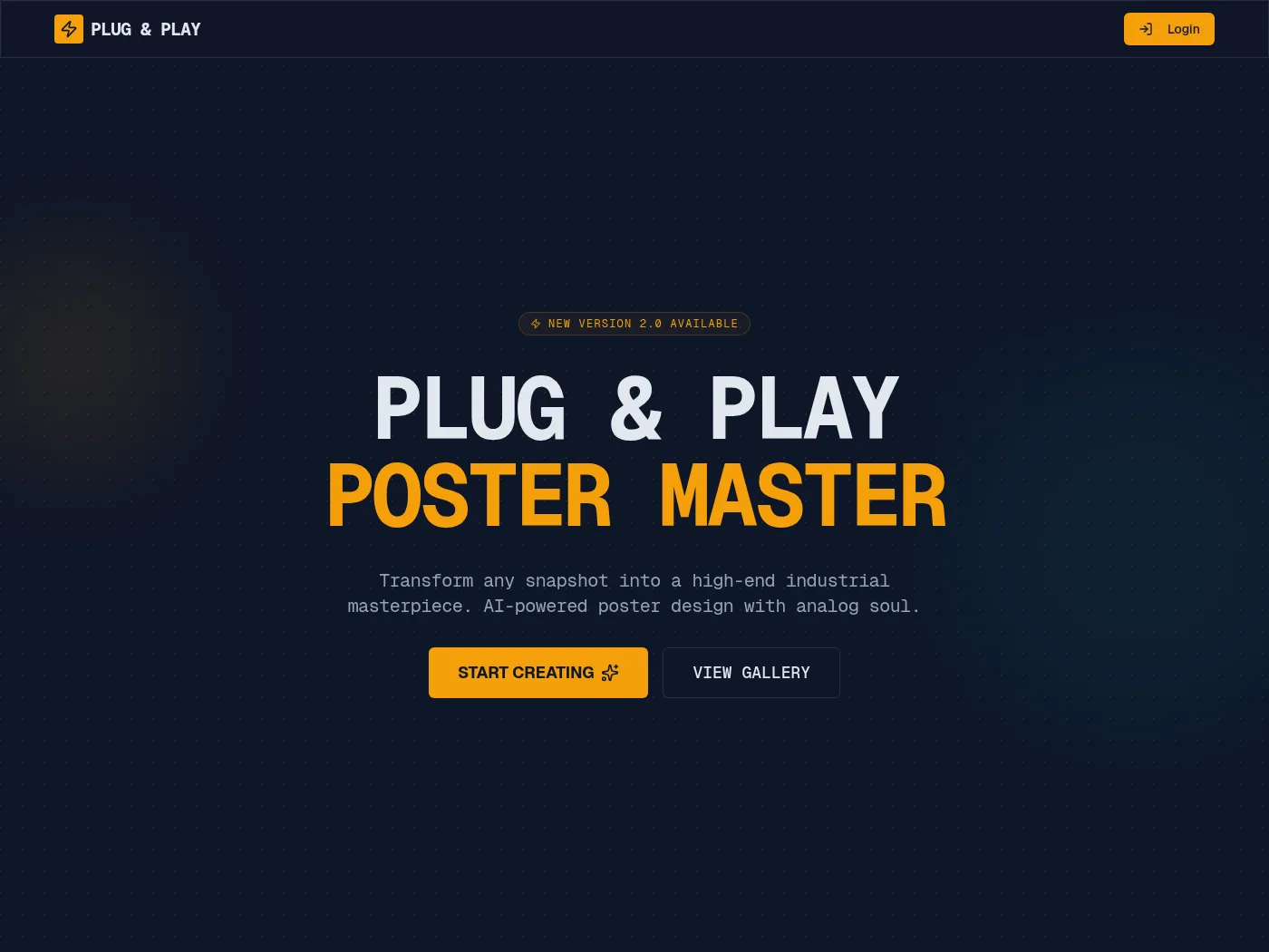 Plug & Play Poster Editor