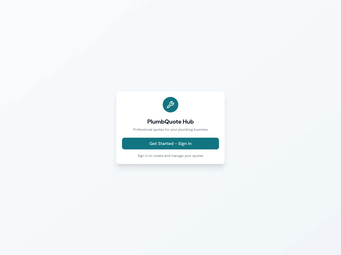 PlumbQuote Hub