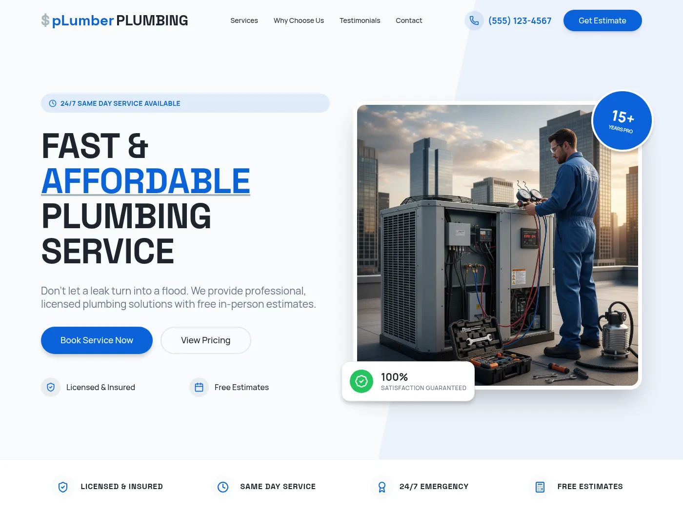 pLumber Hero Website