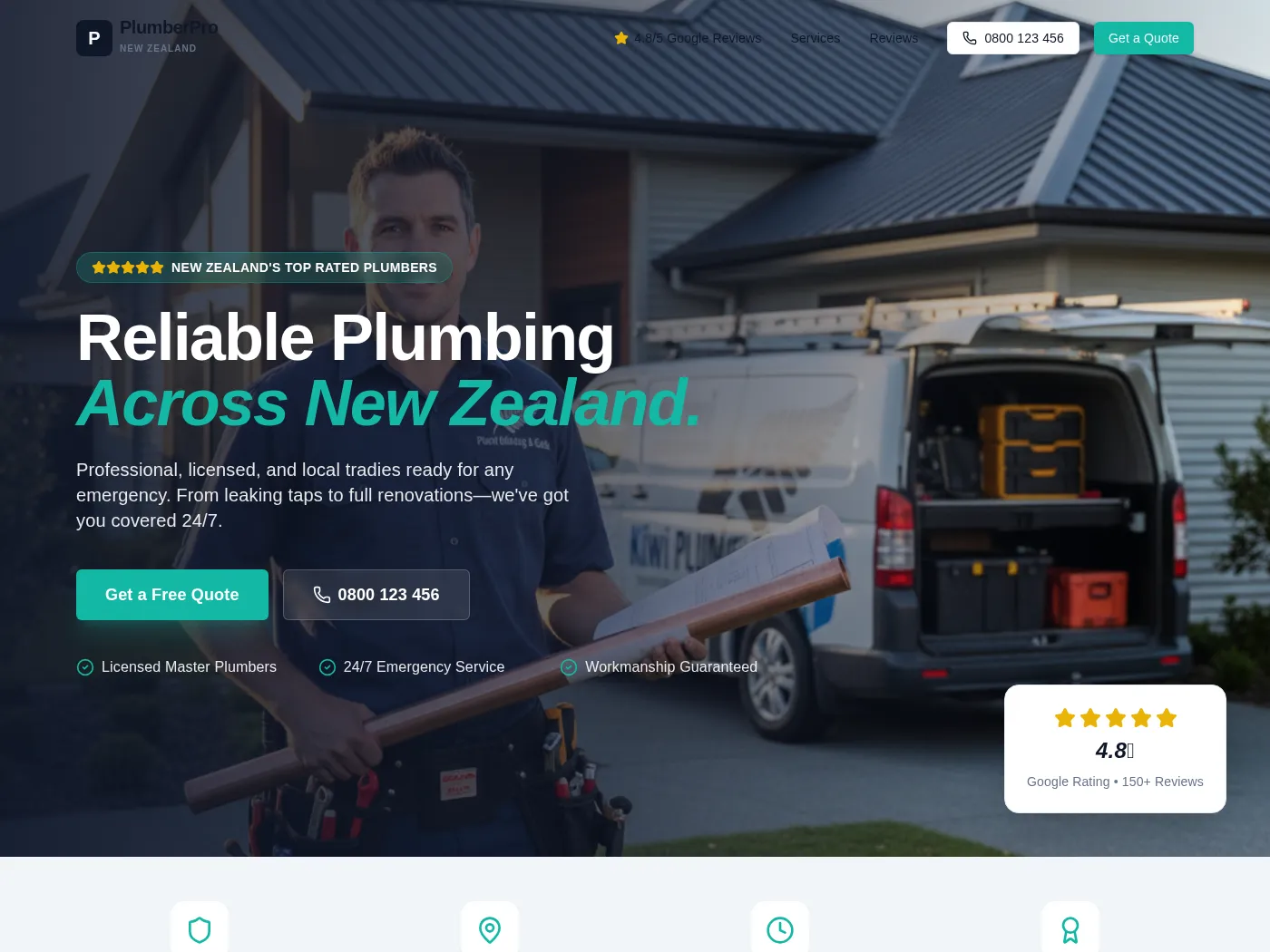 PlumberPro Landing Page