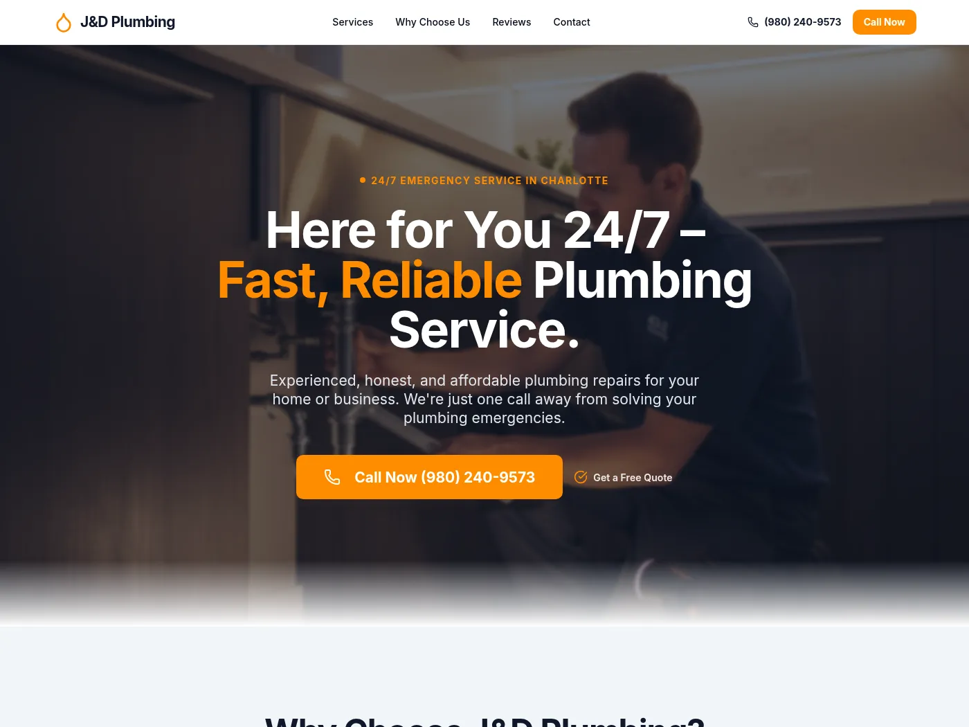 J&D Plumbing Website