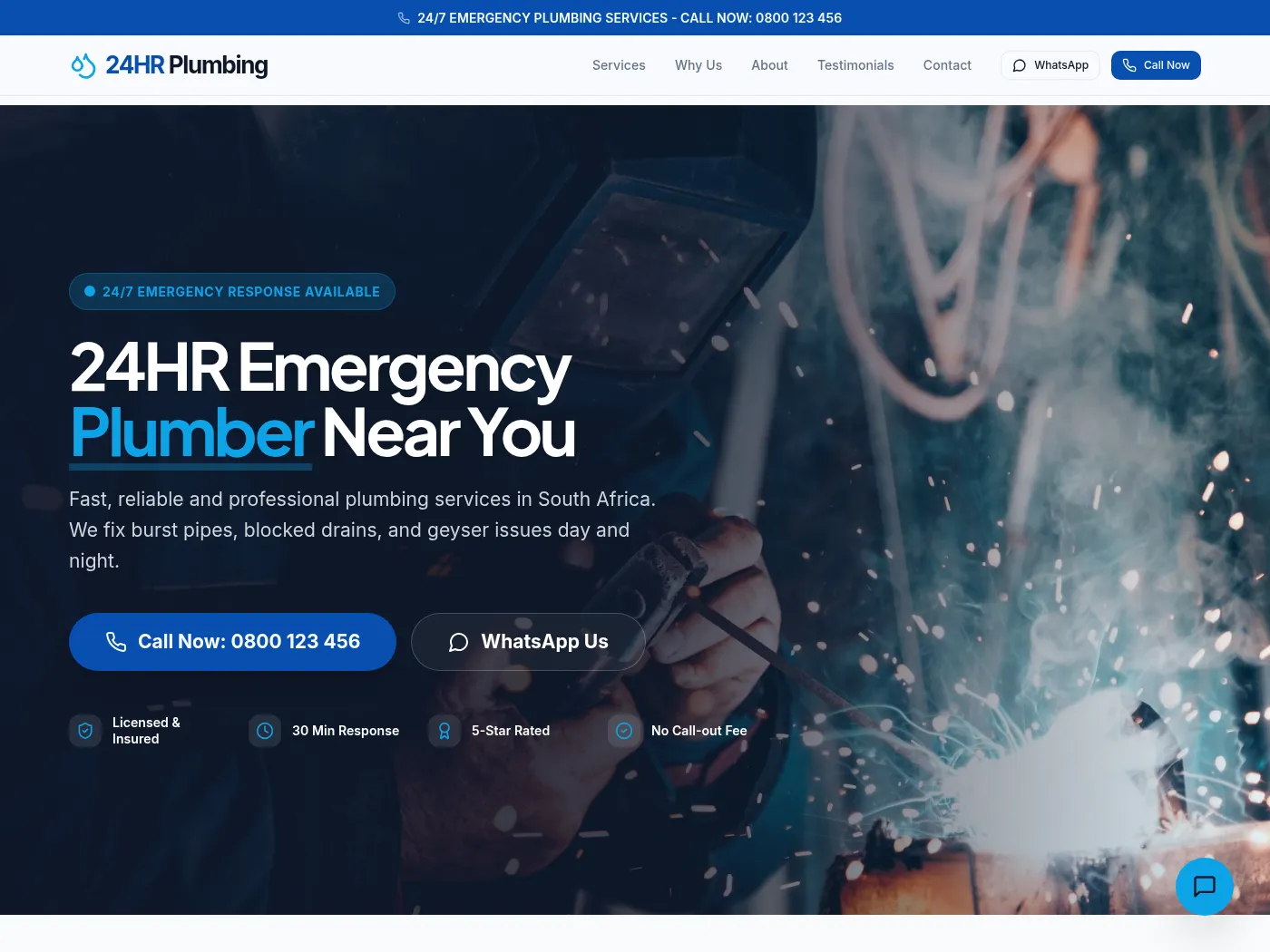 24HR Plumbing Web Pro