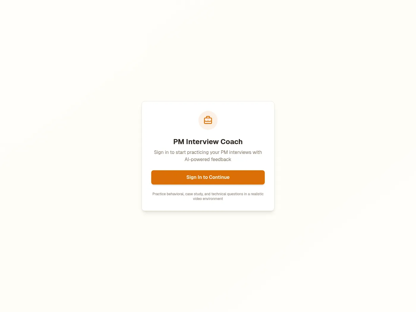 PM Interview Coach
