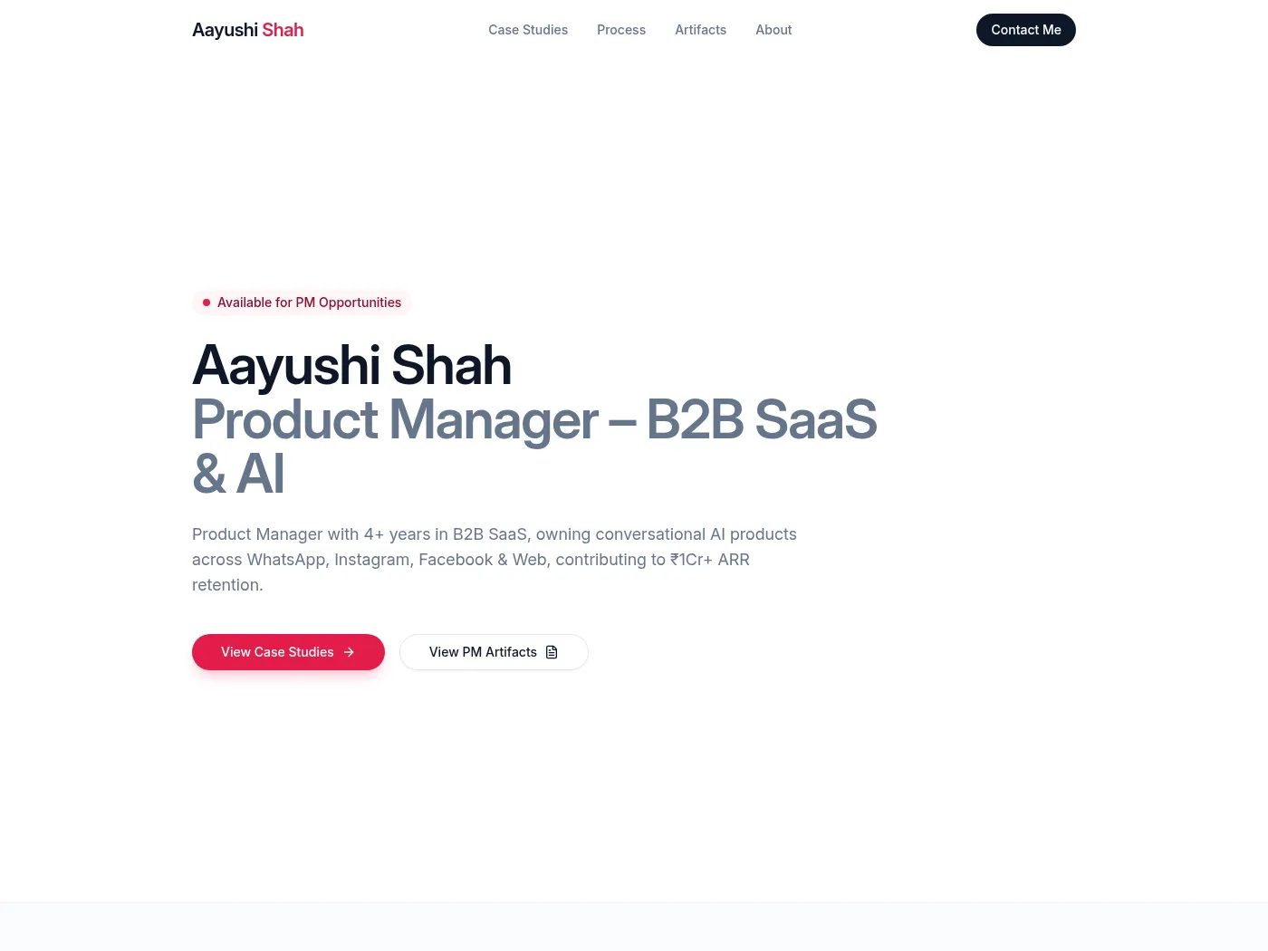Aayushi PM Portfolio