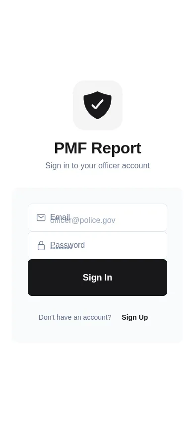 PMF Report Mobile App