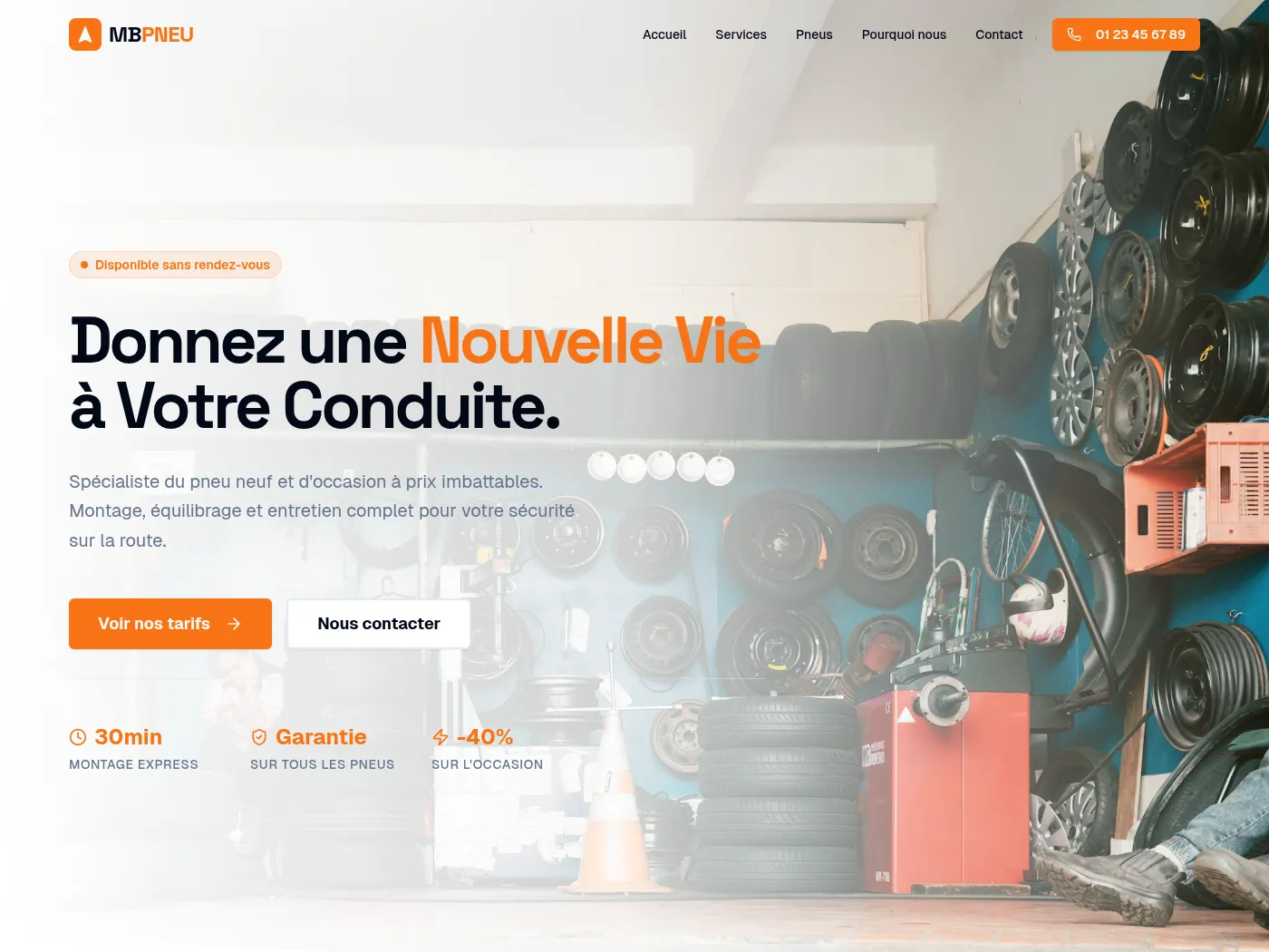 PneusPro Landing Page