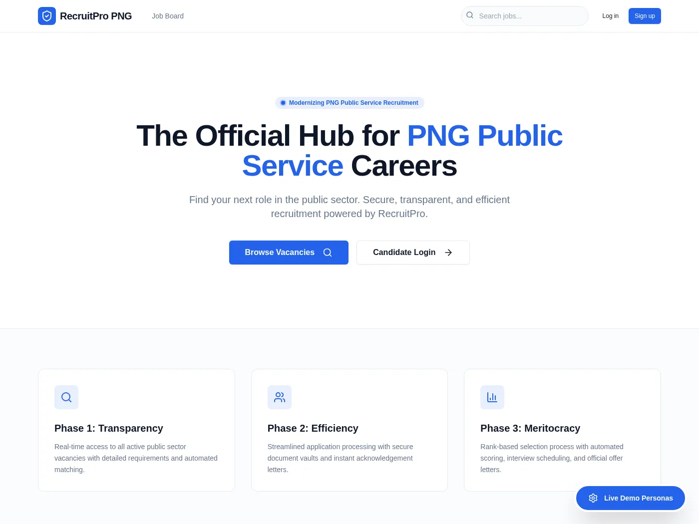 PNG RecruitPro Portal
