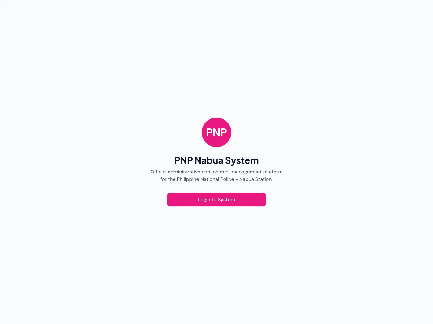 PNP Nabua Dashboard