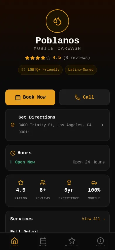 Poblanos Carwash App
