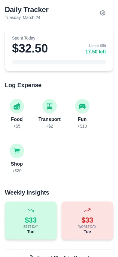Pocket Budget Tracker