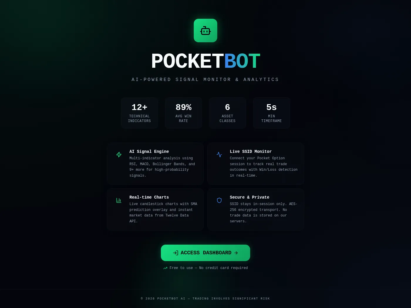 PocketBot Signal Monitor