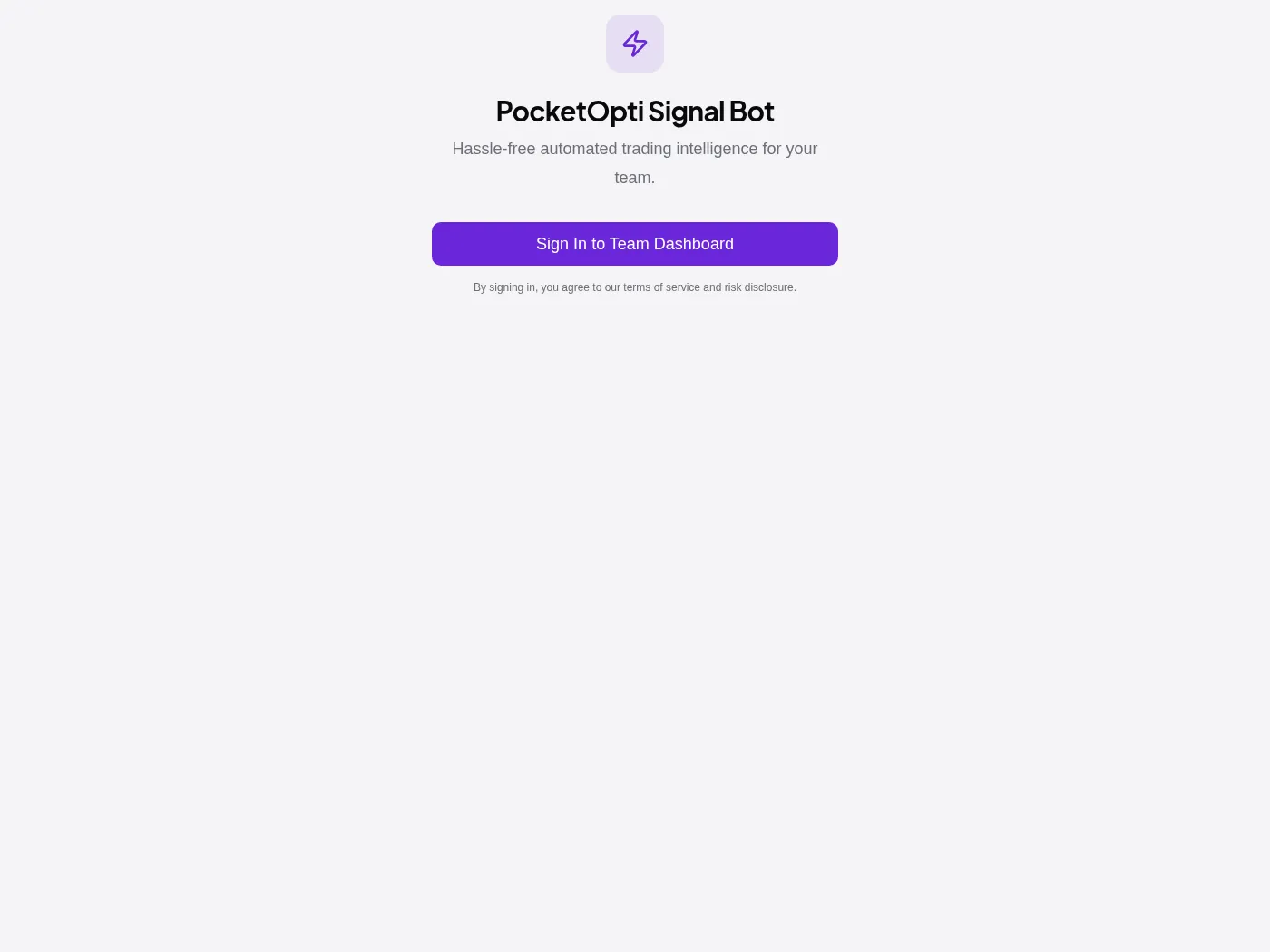 PocketOption Signal Bot