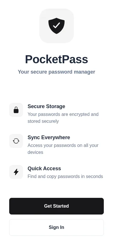 PocketPass Manager