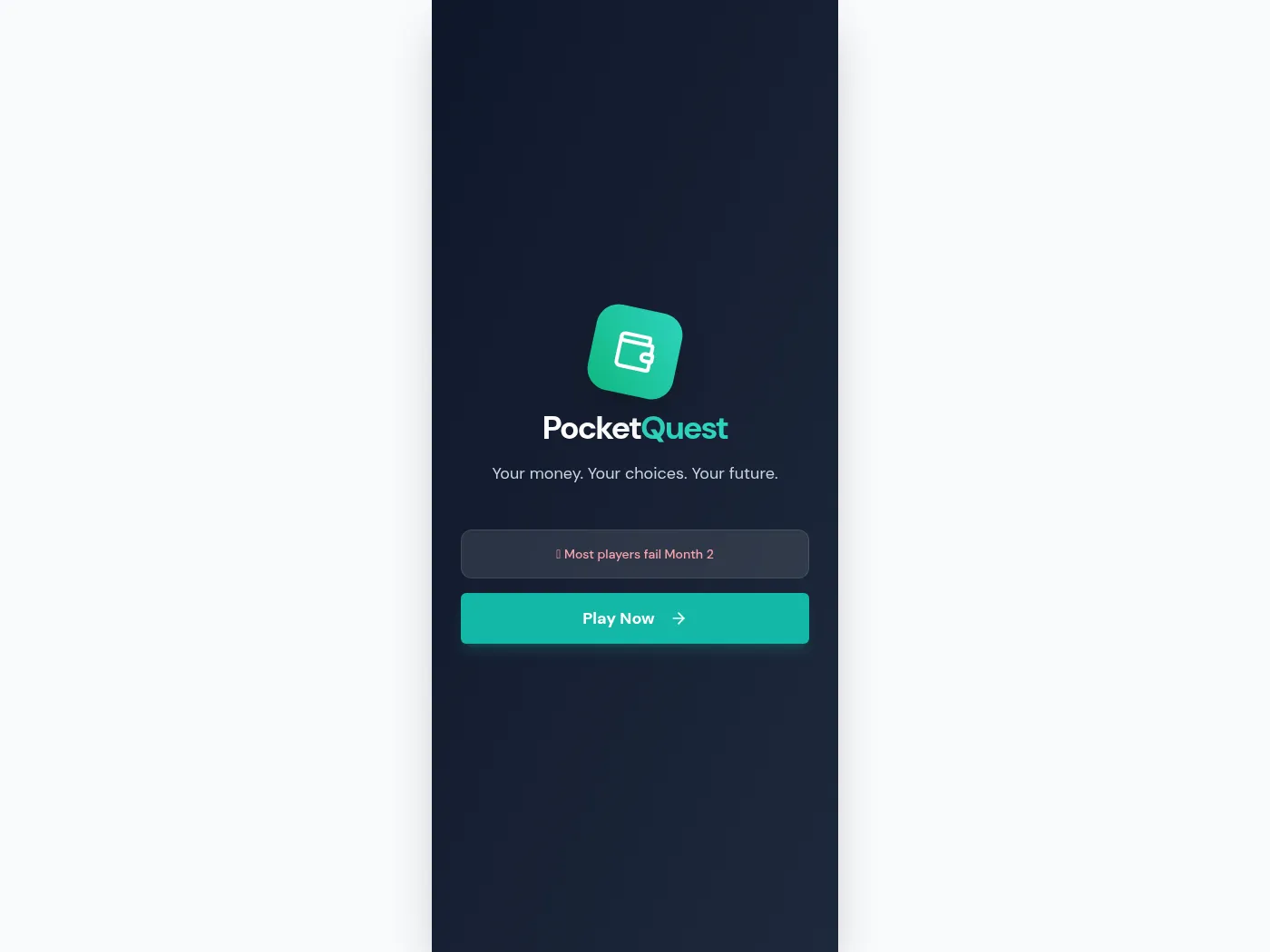 PocketQuest Money Life Game