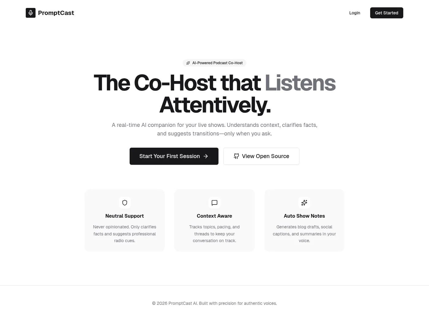 PromptCast AI Co-Host