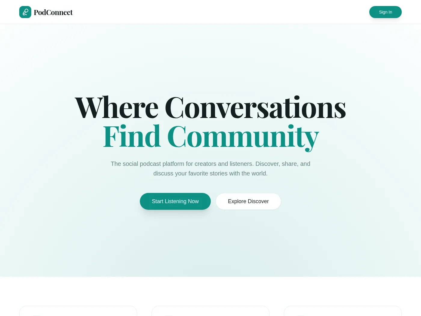 PodConnect Social