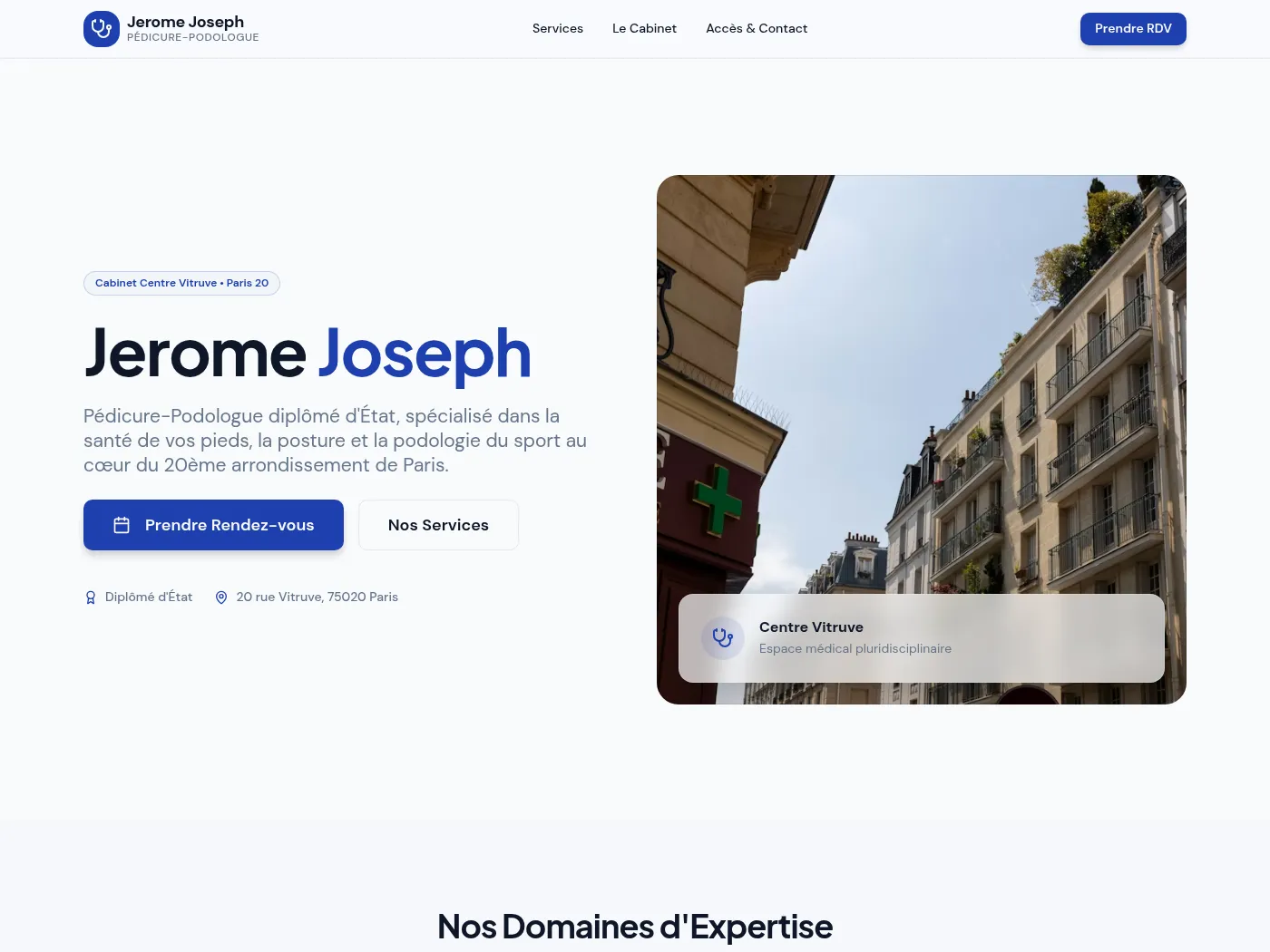 Podiatrist Paris Web Portal