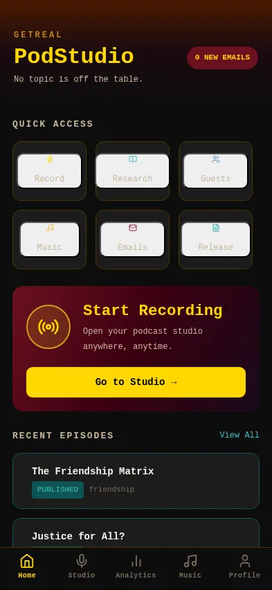 GETREAL PODSTUDIO