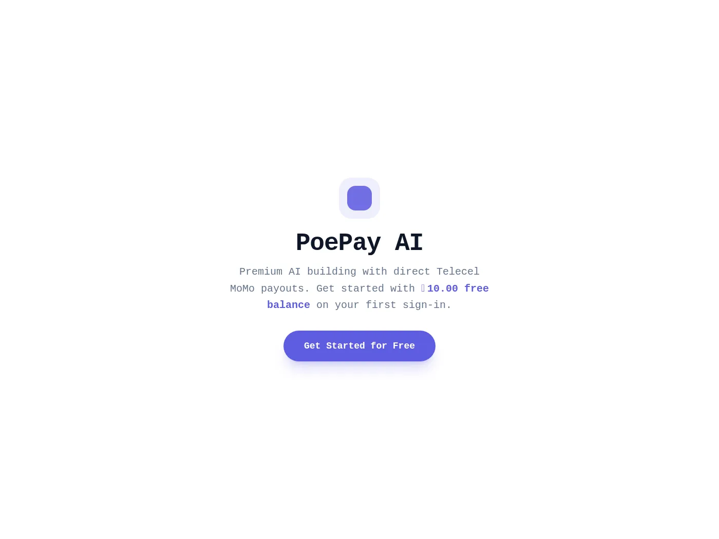 PoePay Chatbot Portal