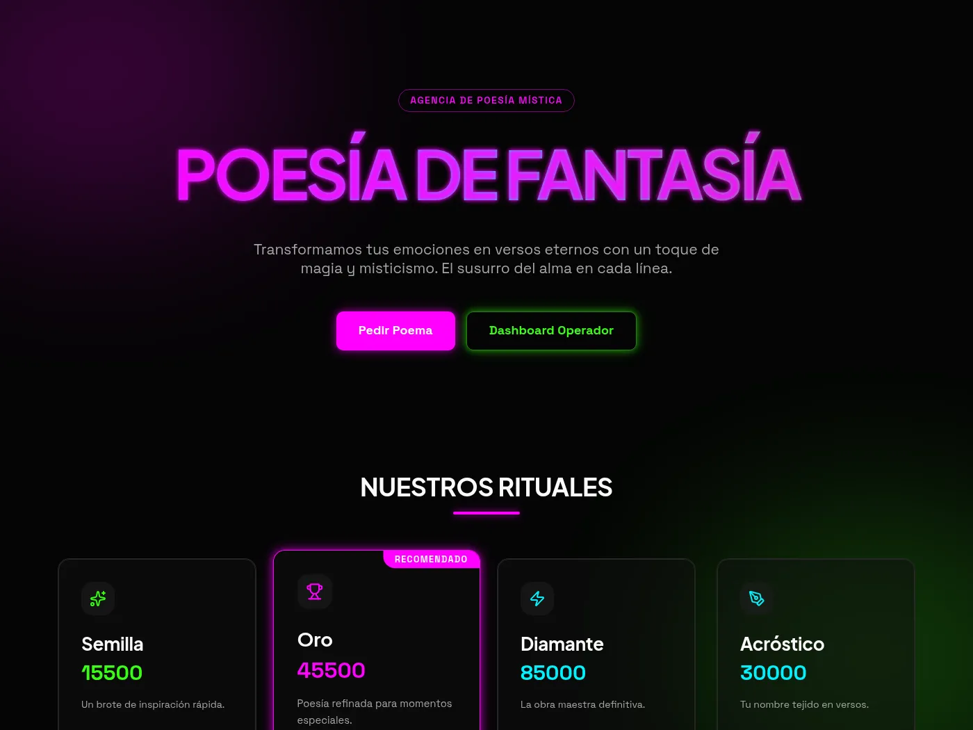 Poesía TikTok Web Hub