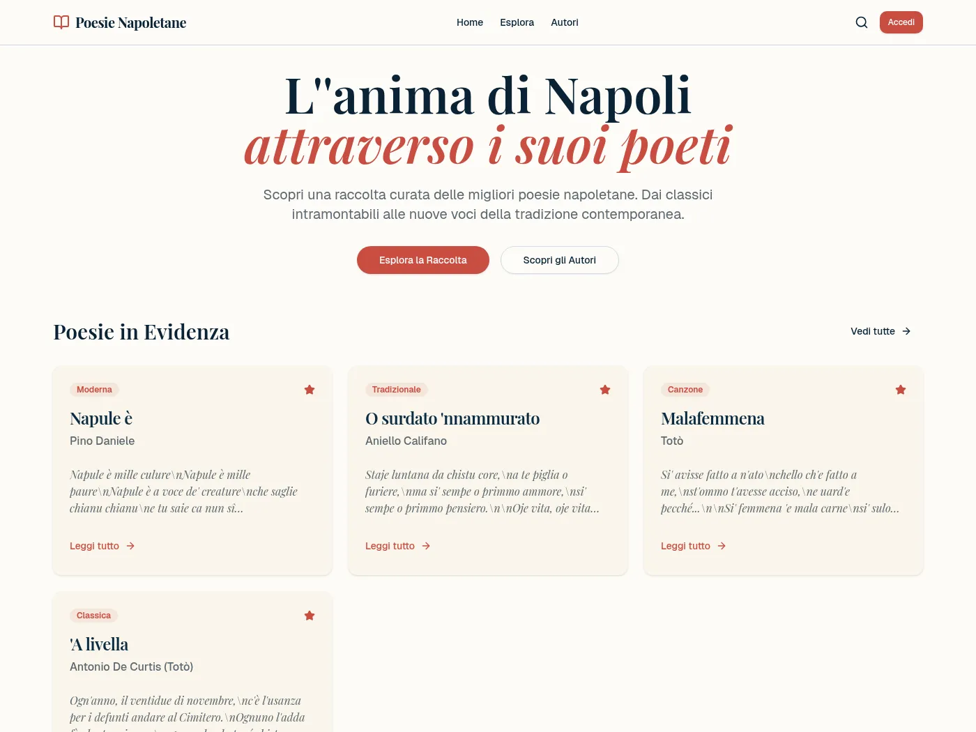 Poesie Napoletane Hub