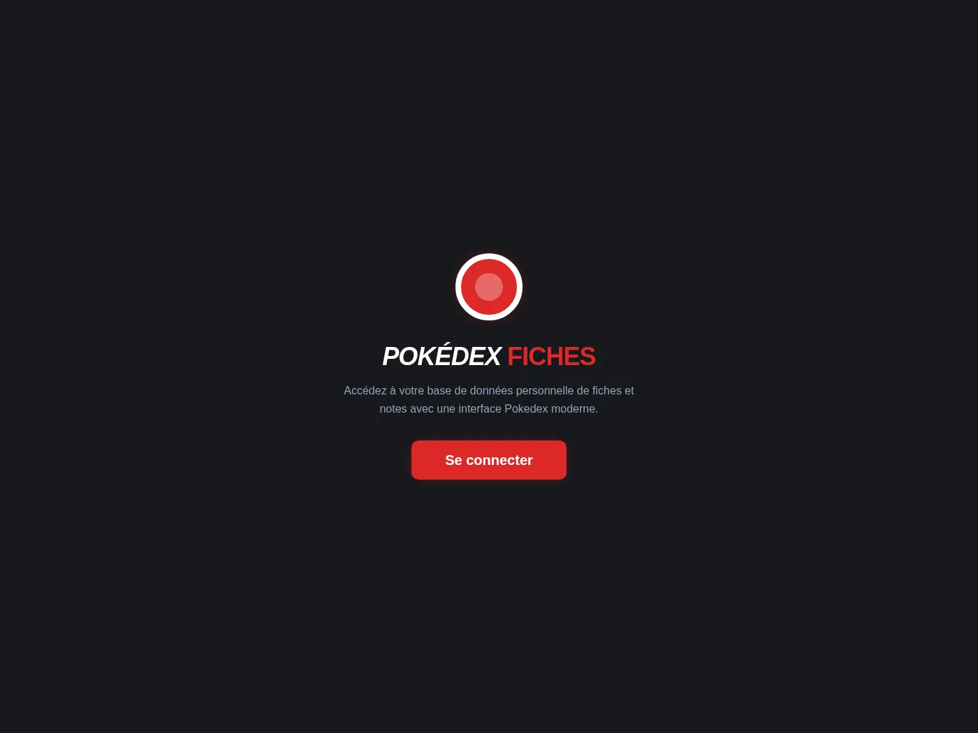 Pokedex Fiches