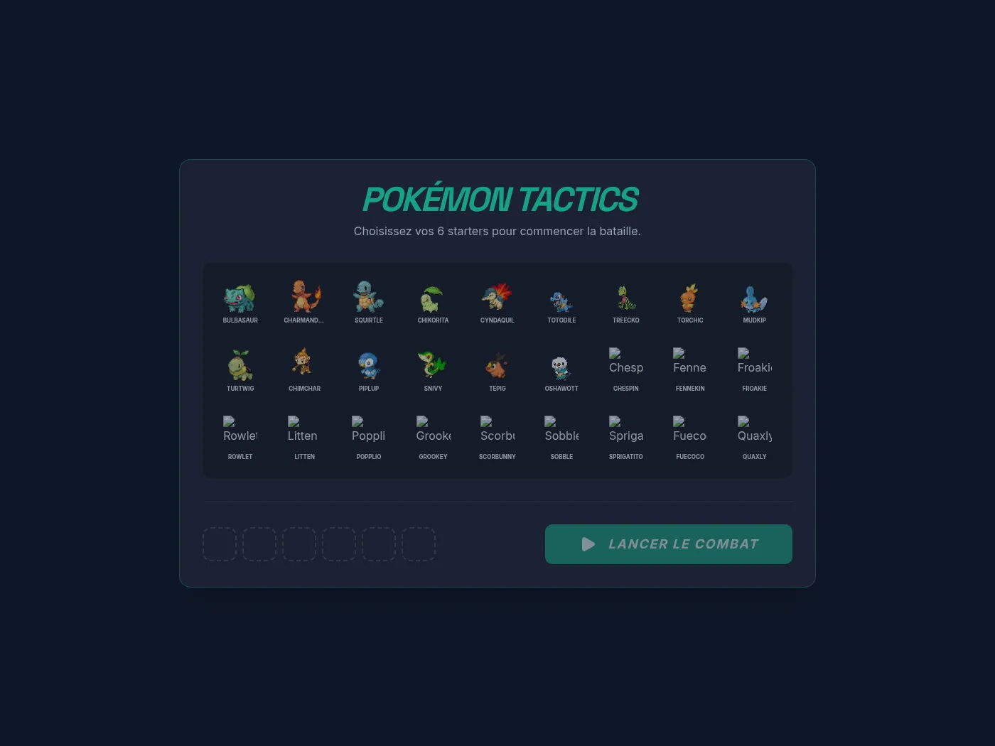 Pokémon Battle Board