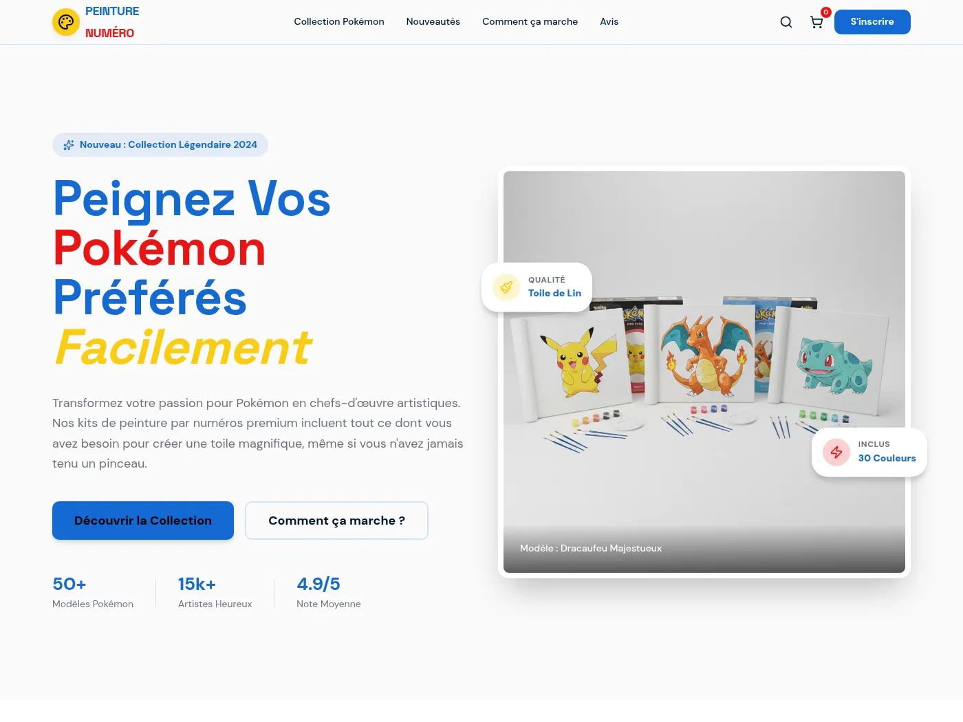 Pokémon Art Landing Page