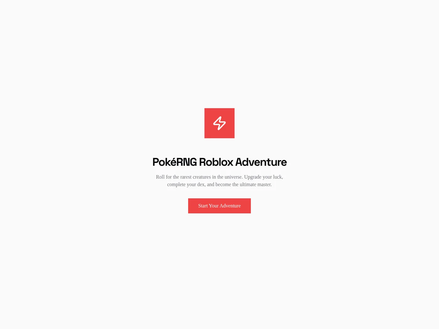 PokéRNG Roblox Adventure