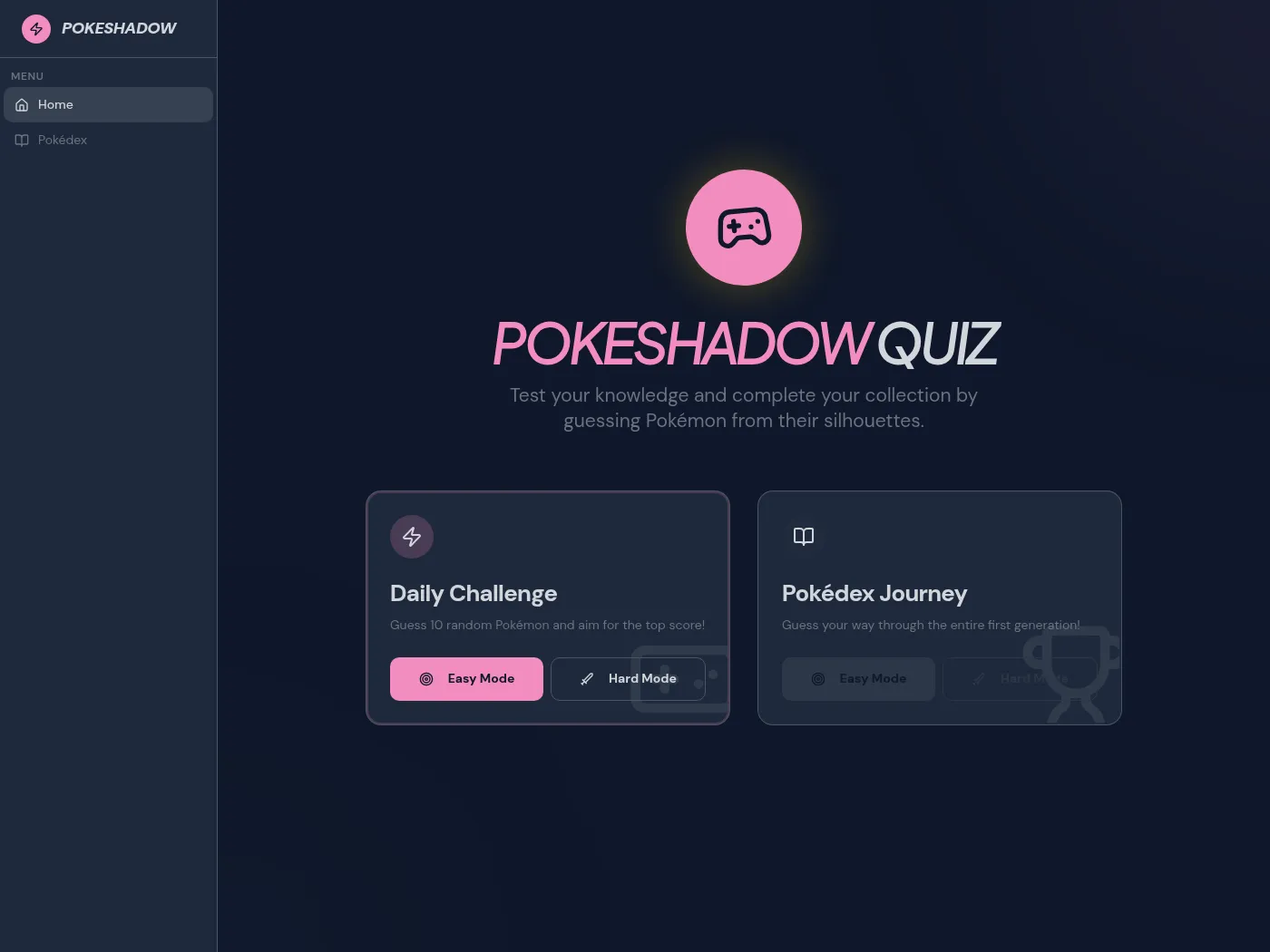 Silhouette Pokémon Quiz