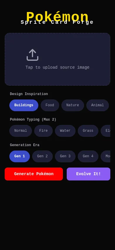 Pokémon Sprite Card Forge