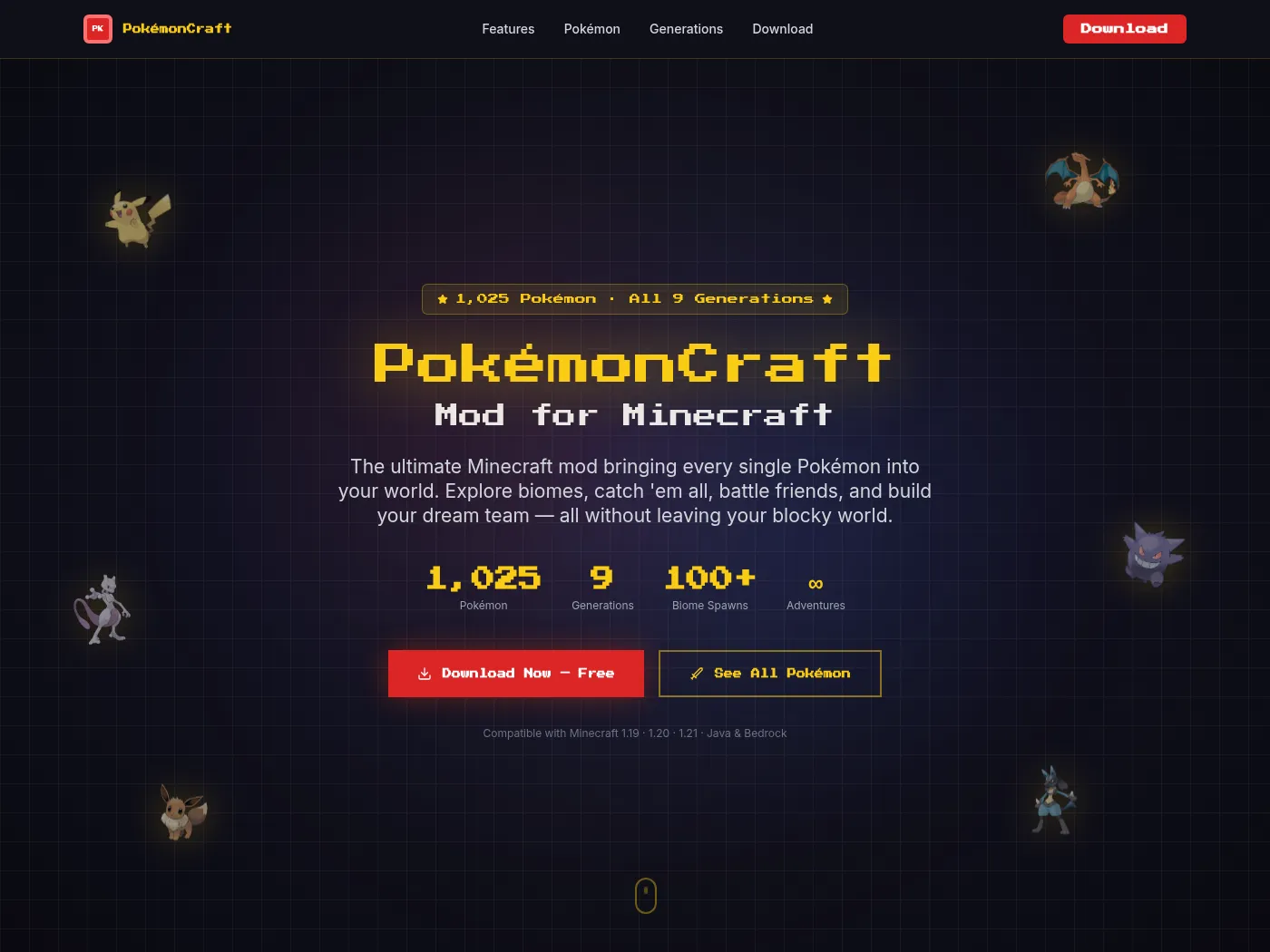 PokémonCraft Mod