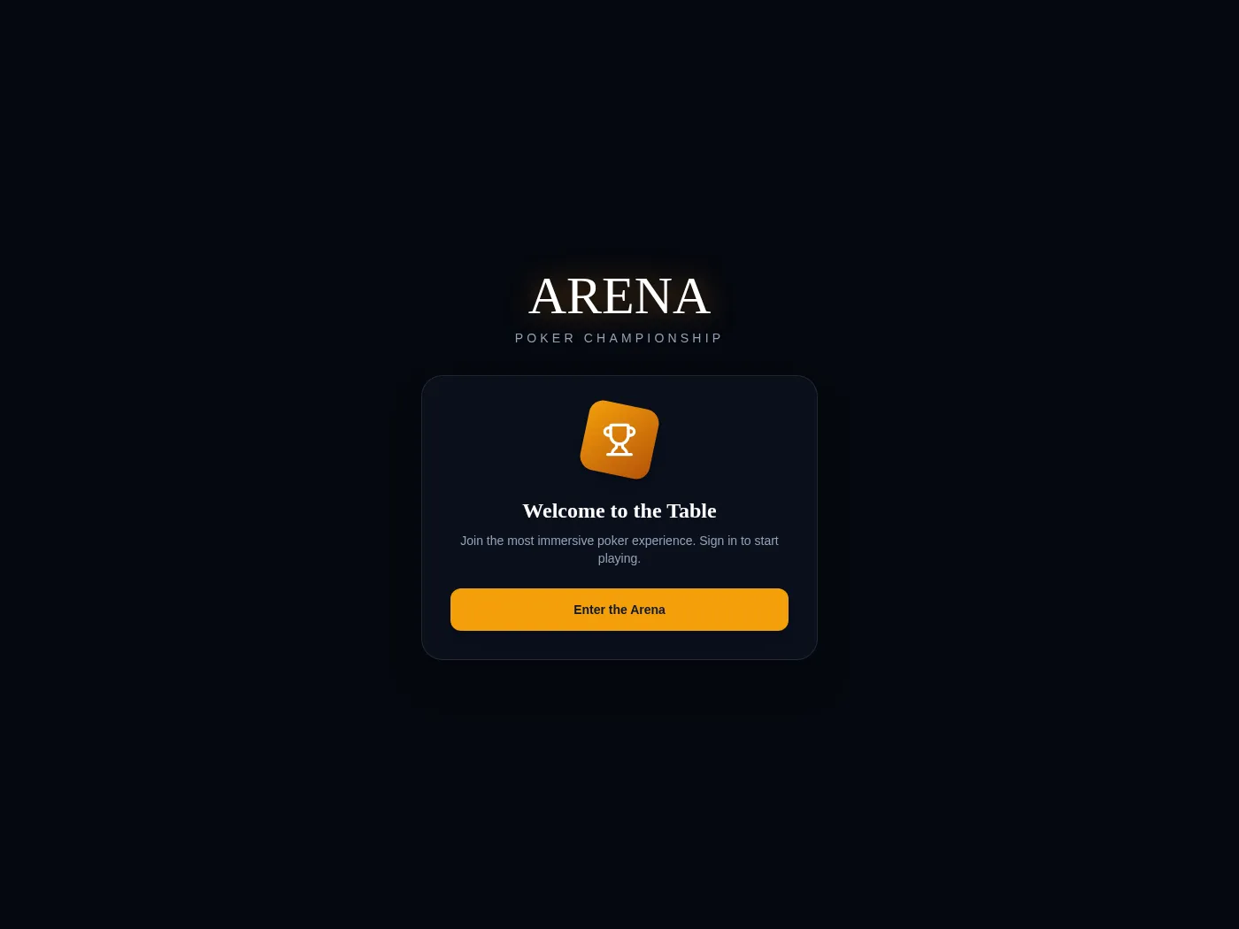 Poker Game Arena