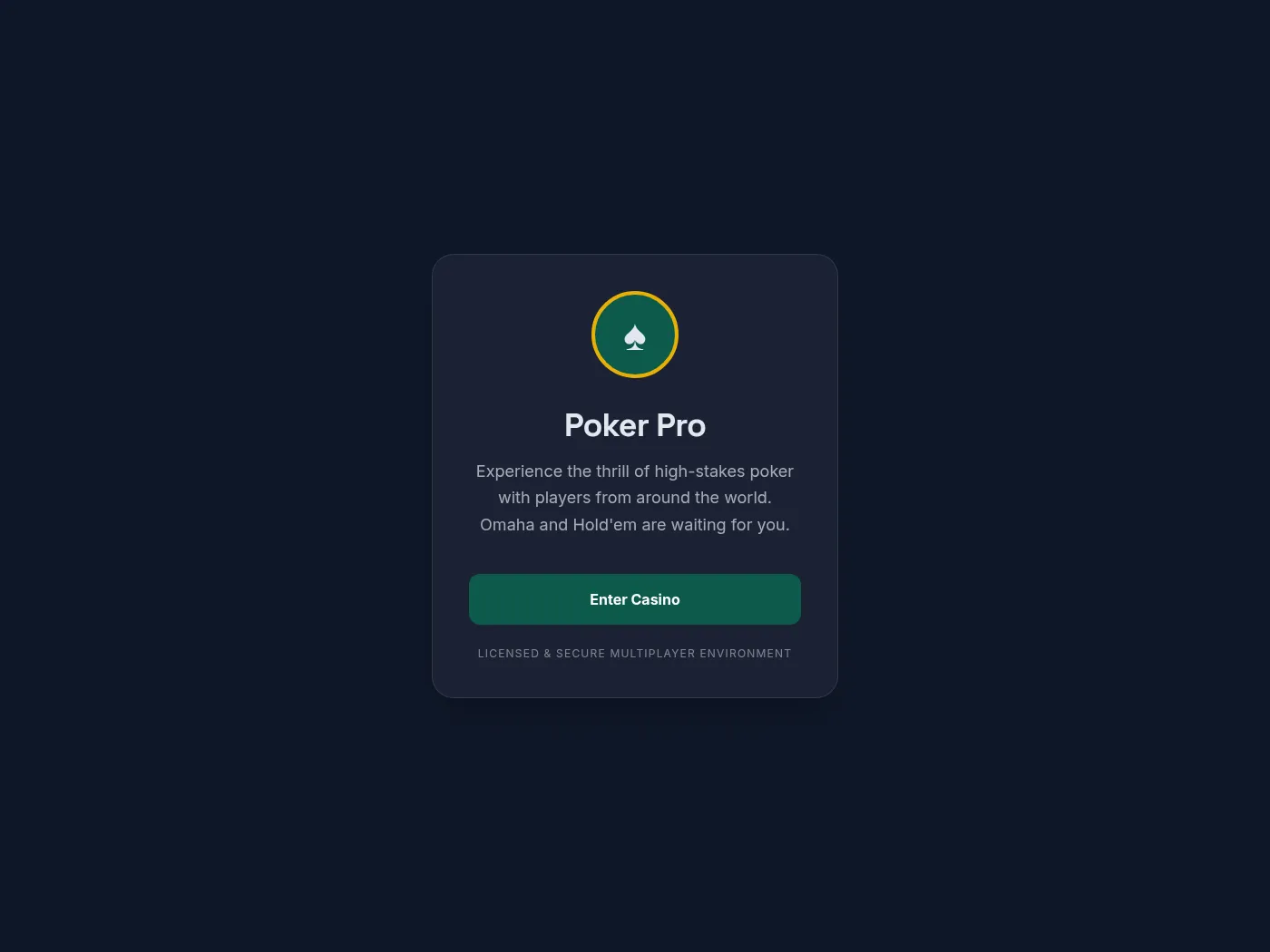 Poker Pro Multiplayer
