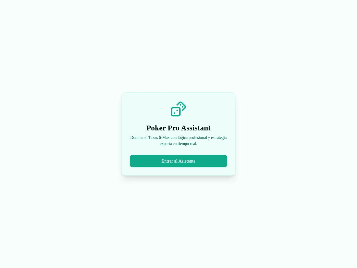 Poker Pro Assistant
