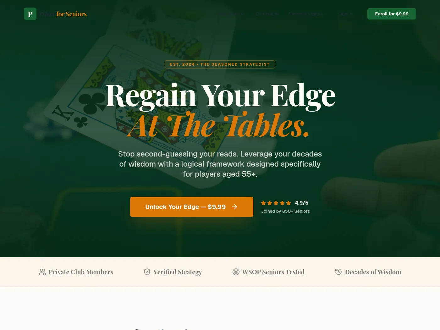 Poker for Seniors Site