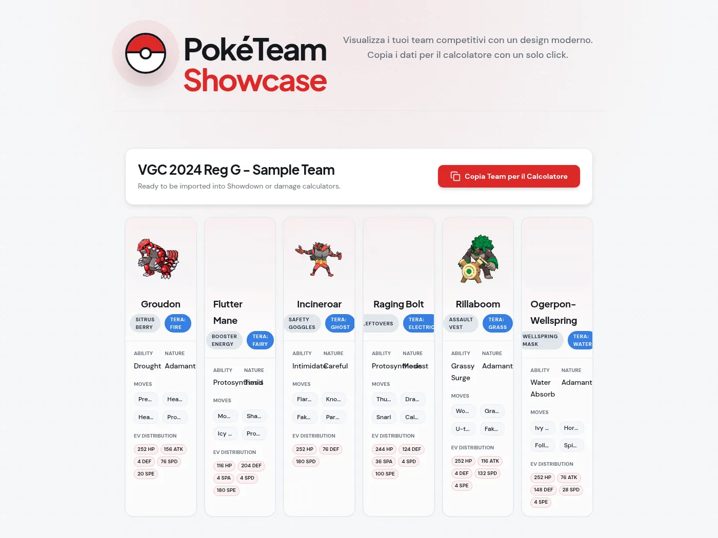 PokéTeam Showcase