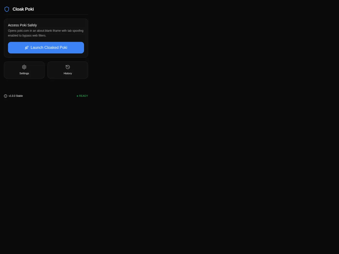 Cloak Poki Access