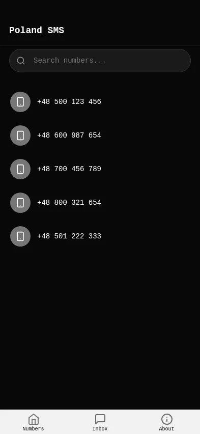 Poland SMS Inbox