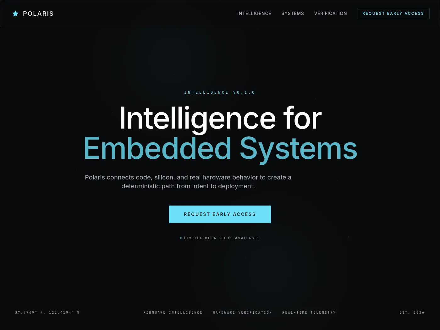 Polaris Landing Page